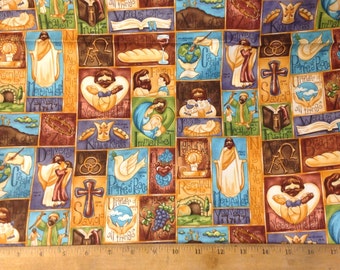 Popular items for religious fabric on Etsy