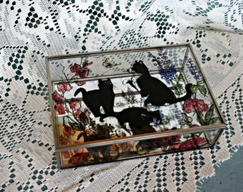 Popular items for painted cat glass on Etsy