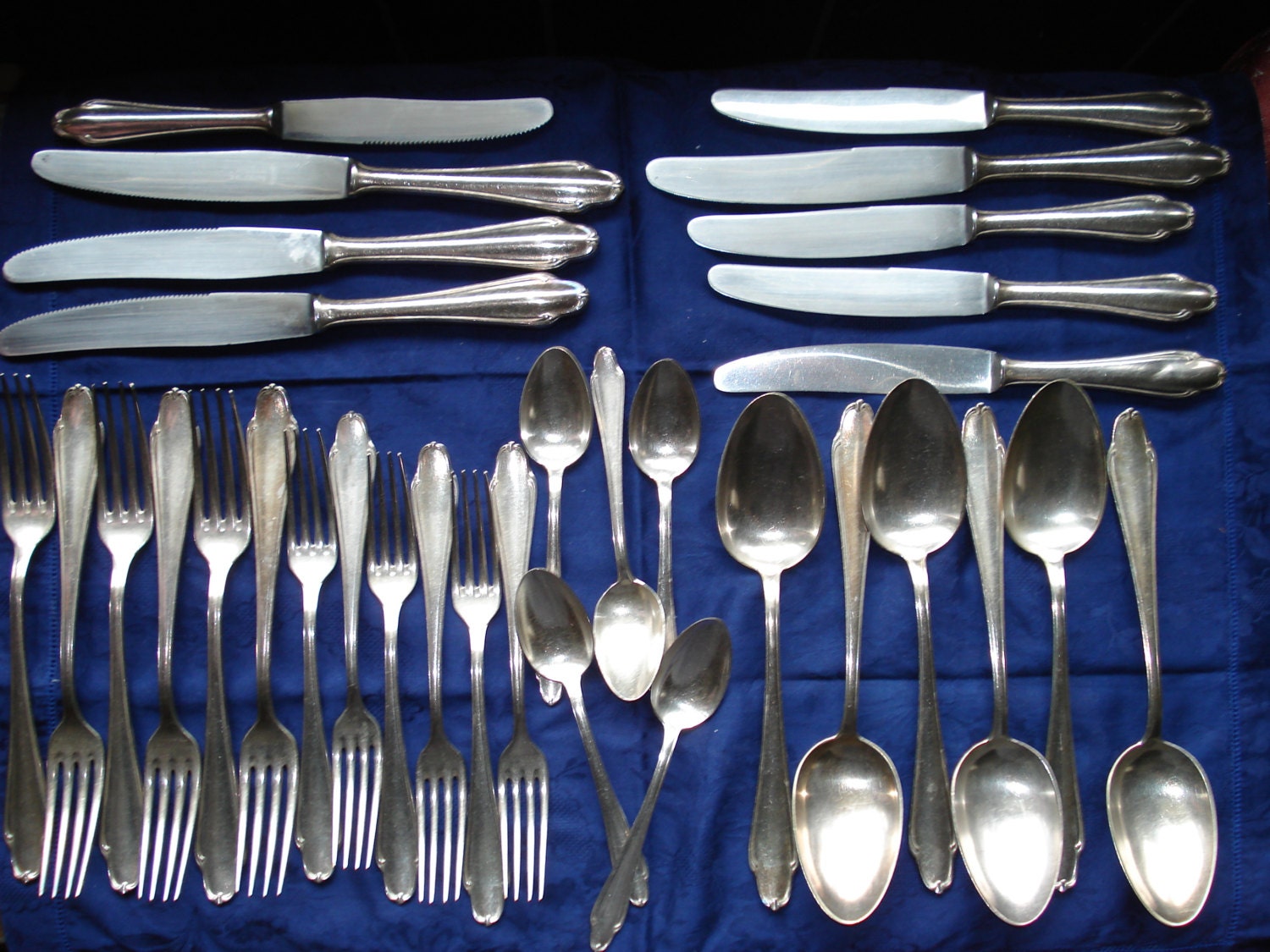Rostfrei V. Ferrari, Salzburg Austrian Silver Plate Flatware, 32 pieces ...