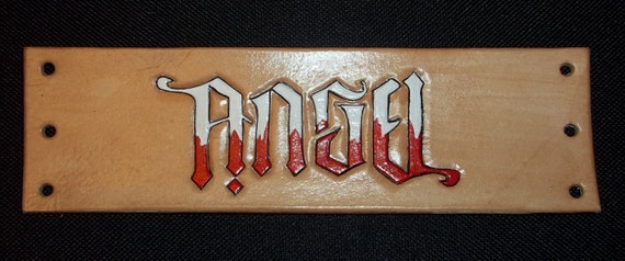 Items similar to Bracelet ambigram Angel / Devil on Etsy