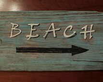 Popular items for weathered beach sign on Etsy