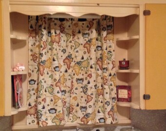 Linen world map | Etsy