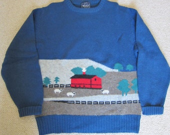 Woolrich Farm Scene Sweater