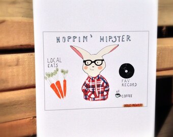 Popular items for funny bunny card on Etsy