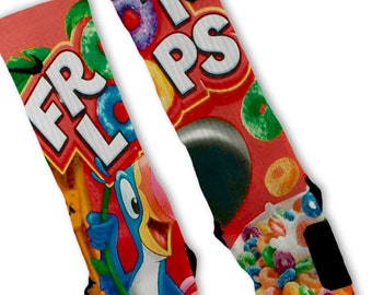 Fruit Loops Customized Nike Elites Socks! Fast Shipping!!
