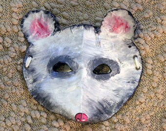 Paper Mache Opossum mask "Pogo"