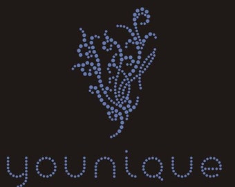 YOUNIQUE Purple Crystal Bling Hot Fix Transfers iron on bling 7x7 ...