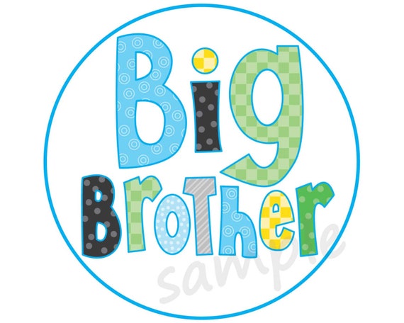 Items similar to DIY Printable Big Brother T-Shirt Design in a Circle ...