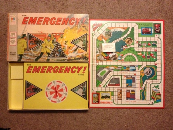 Vintage 1973 Emergency Board Game Milton Bradley Complete