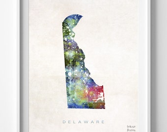 Delaware poster | Etsy