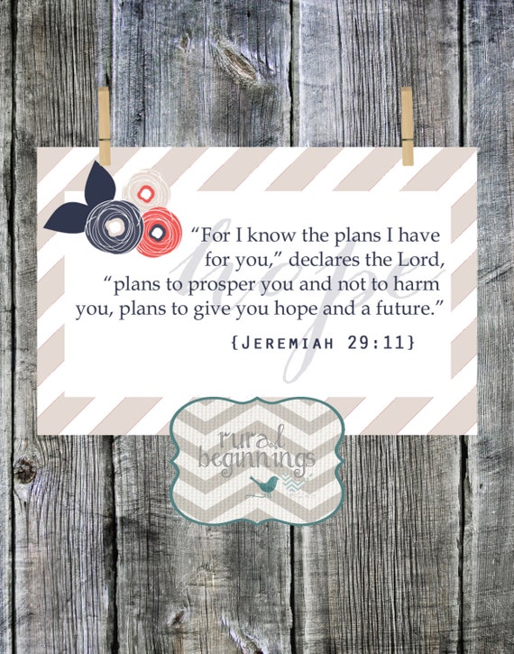 Scripture Memory Cards HOPE Encouragement Diagonal