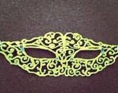 Items similar to SALE! Neon Yellow Masquerade Mask on Etsy