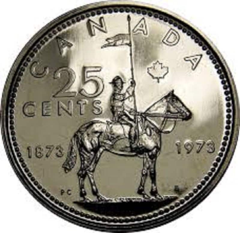 1973 Canadian Quarter Small Bust Uncirculated