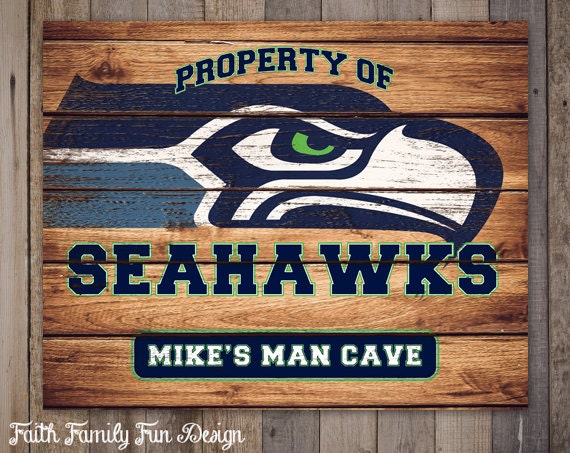 NFL Seattle Seahawks Team Sign Printable. by FaithFamilyFunDesign
