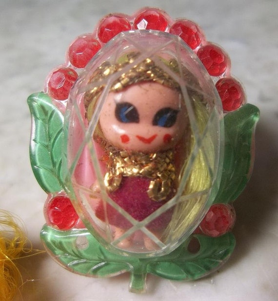 ON HOLD Jewelry Liddle Kiddles ring and doll 1967 Little