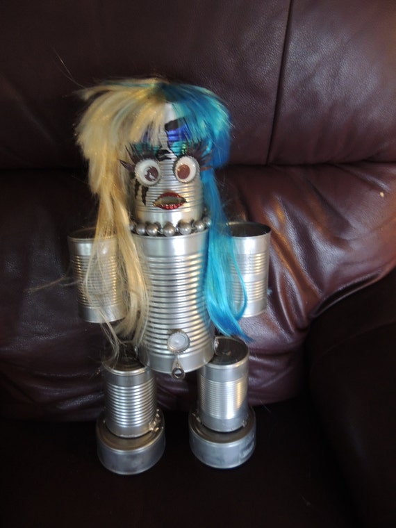 Items similar to TIN MAN CRAFT- recycled craft- made from tin cans ...