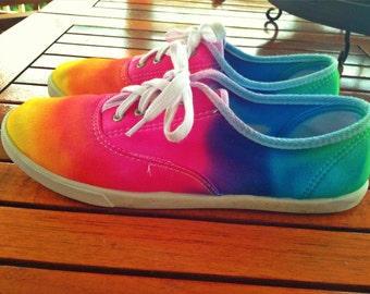 Popular items for rainbow shoes on Etsy