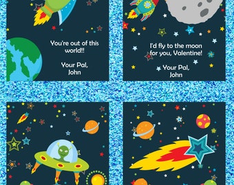 Popular items for space valentine on Etsy