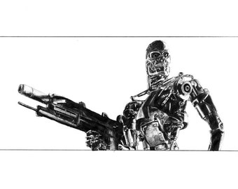 Terminator drawing | Etsy