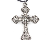 Popular items for crystal cross on Etsy