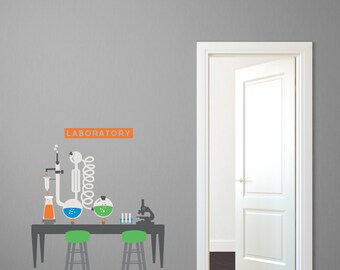 Science wall decals | Etsy