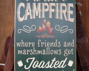 Popular items for campfire sign on Etsy