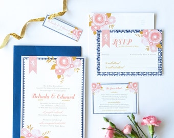 DIY Printable Wedding Invitation Avery by LadyBPaperie on Etsy