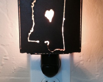 MOOSE nightlight night light made of Rustic by TheRusticBarnAZ