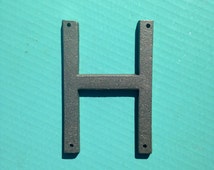 Popular items for metal letter h on Etsy