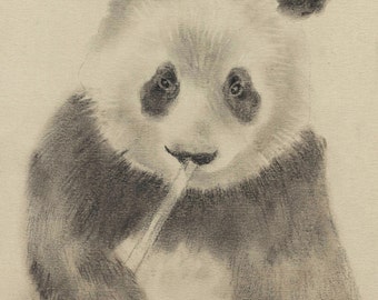 Popular items for panda drawing on Etsy