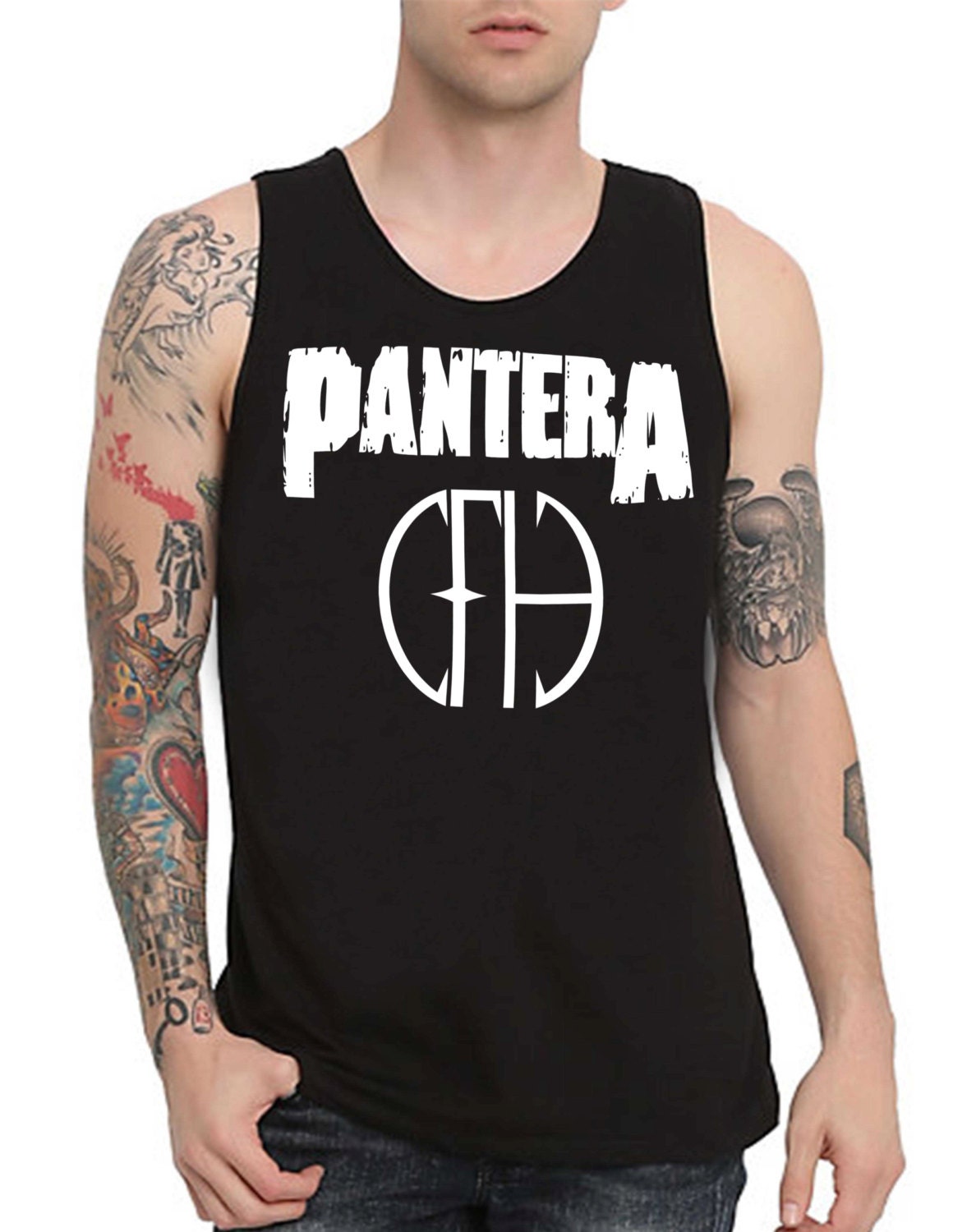 Pantera Tank Top by VENNECYDESIGN on Etsy