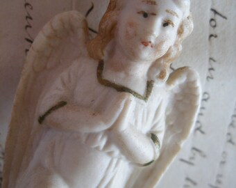 Sweet antique French angel figurine