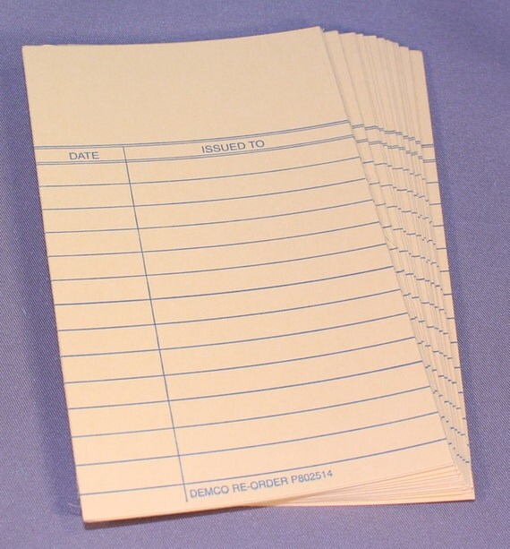 20 Yellow Due Date Cards Library Due Date by UniquelyAlteredArt