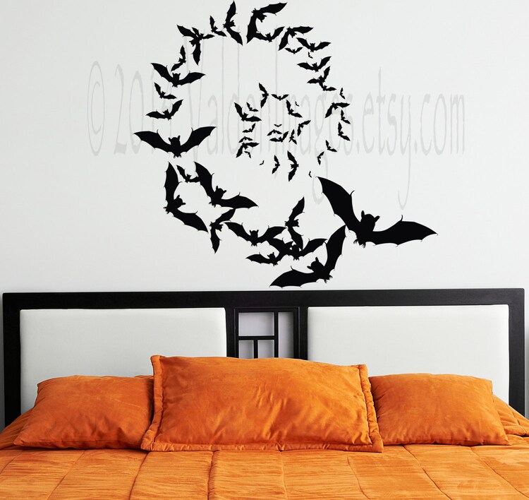 Vampire bats wall decal Halloween wall decal by ValdonImages