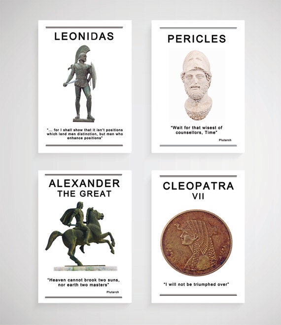 Printable Ancient Greek Leaders Poster