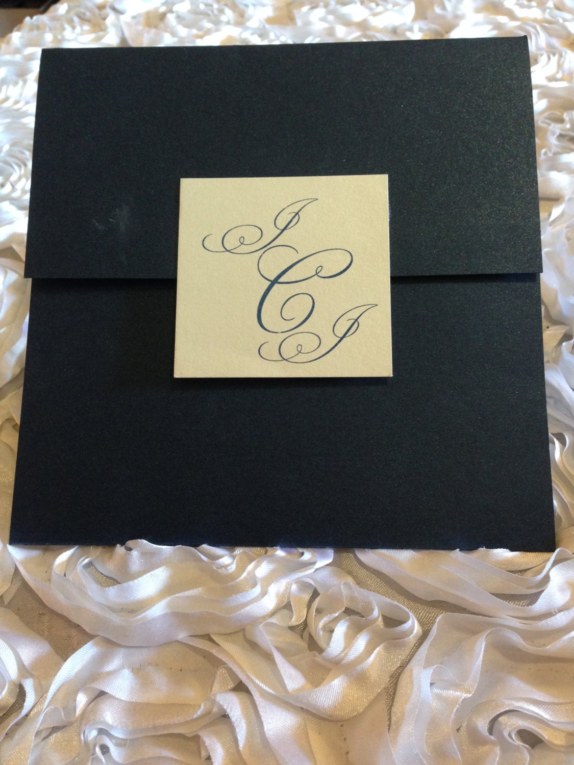 Square Pocket Wedding Invitation – OnePaperHeart – Stationary & Invitations