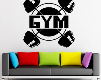 Gym wall decals | Etsy