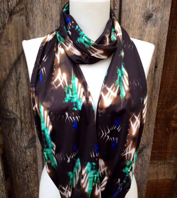 Items similar to Disney Scarf, Disney World Infinity Scarf, Micky Mouse ...