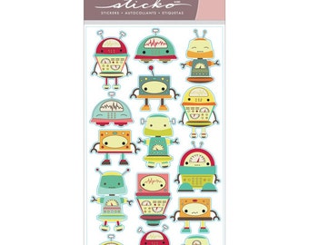 Popular items for robot stickers on Etsy