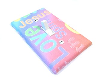 Jesus Love Light Switch Cover Christian Home Decor Switchplate Switch ...