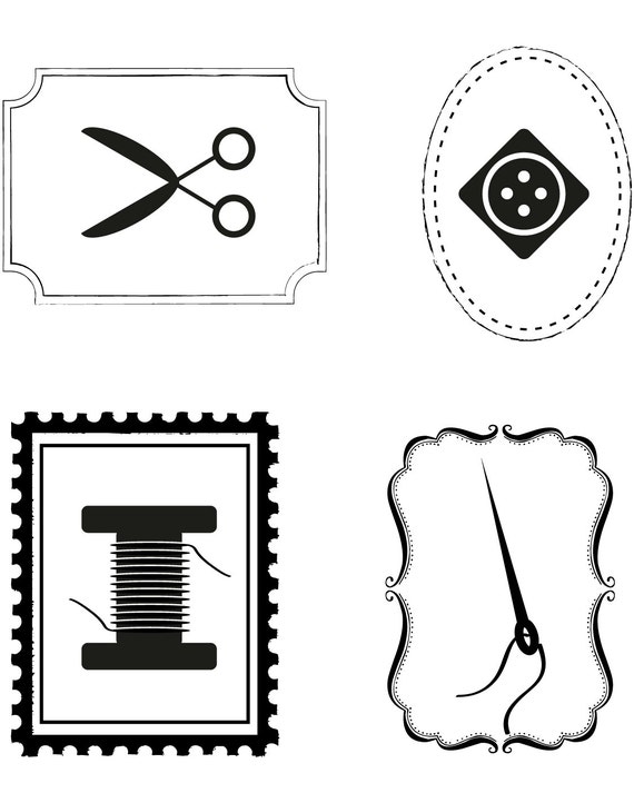 Mini Sewing Kit Label