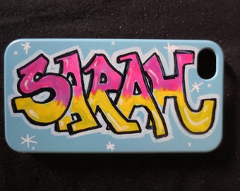 Graffiti name "Sarah" for Iphone 4 Case