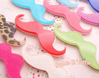 Glitter mustache | Etsy