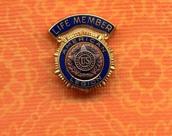 Vintage American Legion LIFE Member Pin