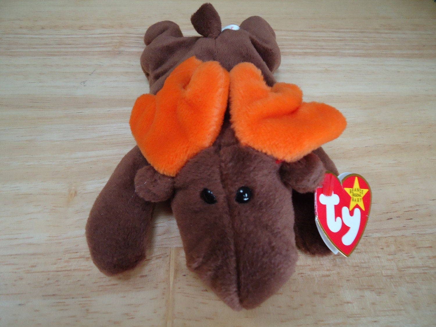 Vintage 1993 Ty Beanie Baby Chocolate the Moose