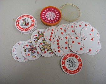 Popular items for round playing cards on Etsy