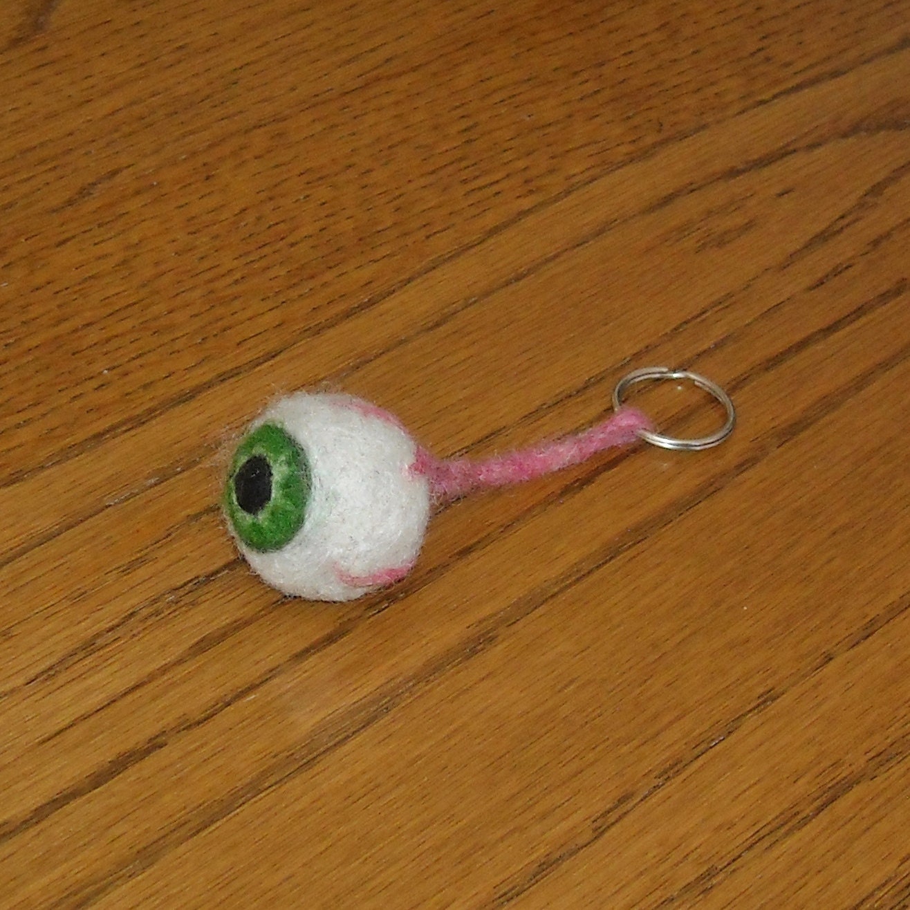 Eyeball Keychain Horror Eye keychain Goth by GrinningDoom