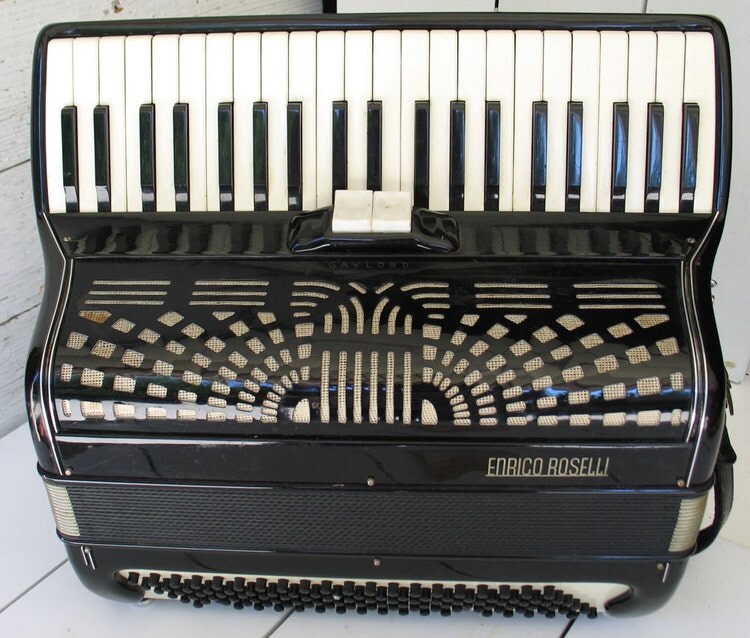 Vintage Enrico Roselli Accordion with Case Made in by IfindUbuy