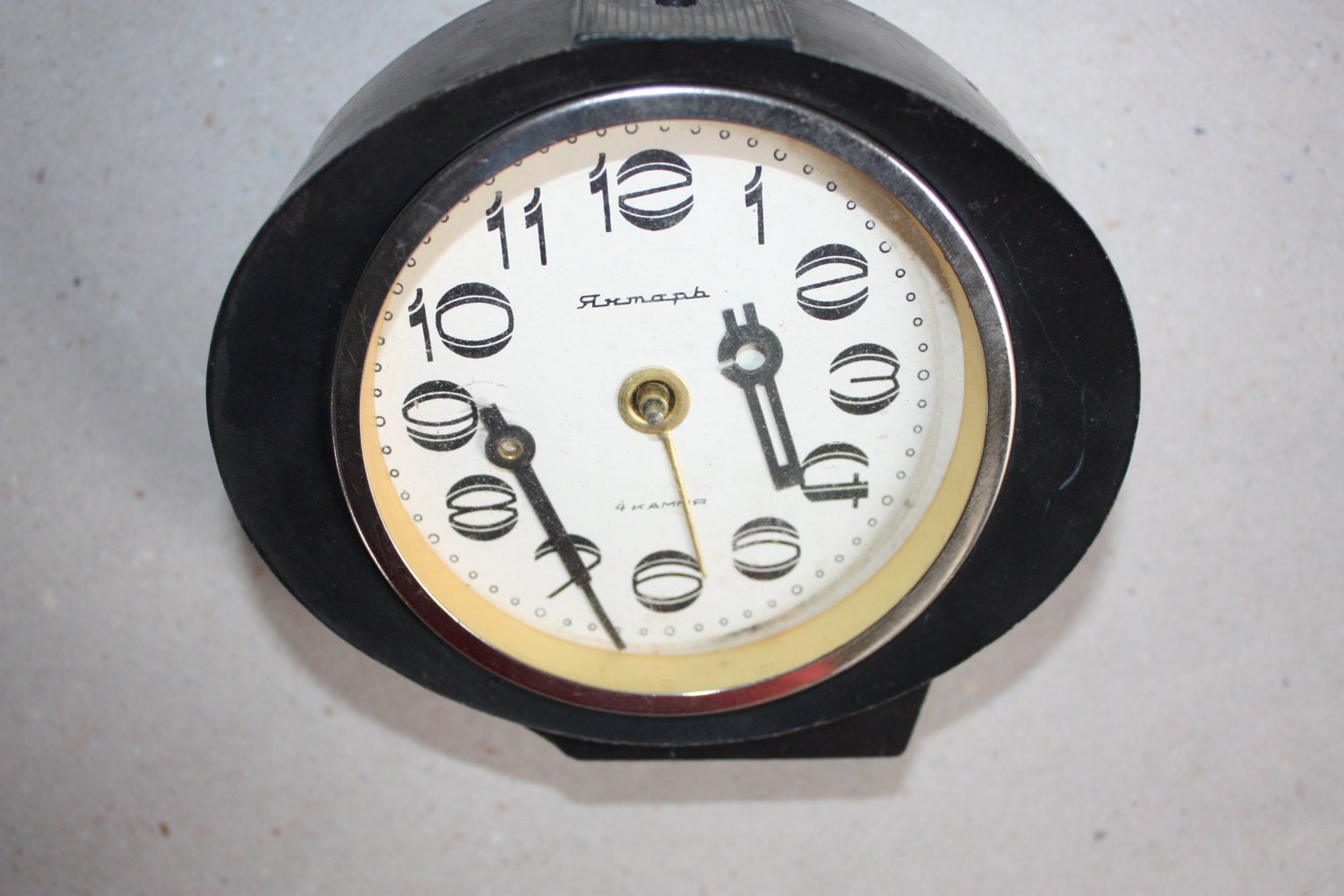 From Soviet Union Vintage mechanical alarm clock made in CCCP 1965 ...