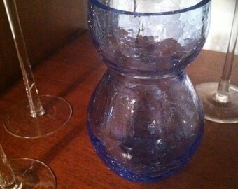 Popular items for blue crackle glass on Etsy
